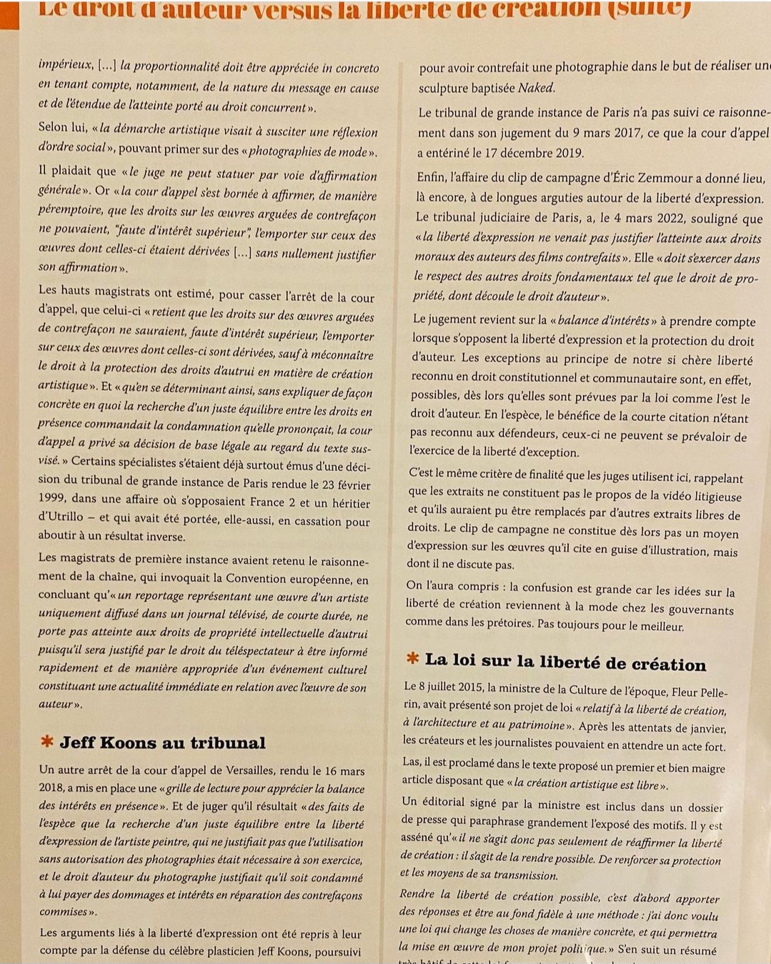 Lisez l'article d'Emmanuel Pierrat intitulé « Le droit d’auteur versus ...